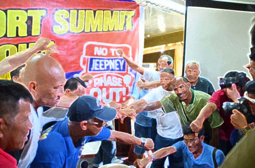 Jeepney drivers hold nationwide protest vs jeepney phaseout