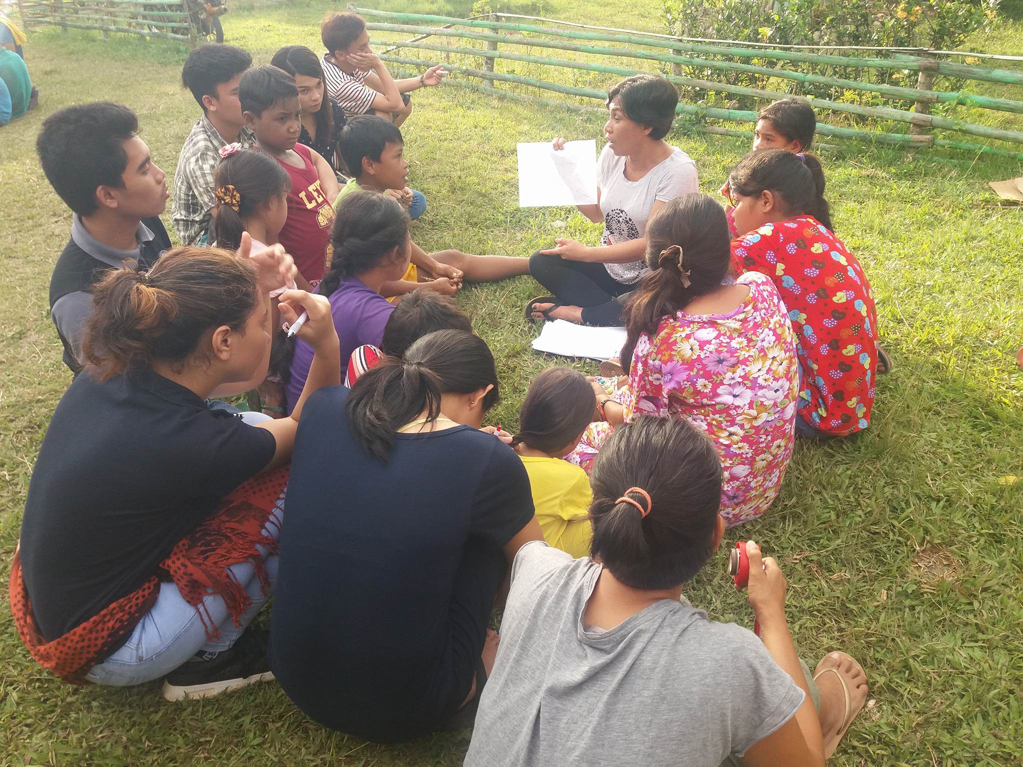 Fear in the eyes of children of Kalamansig