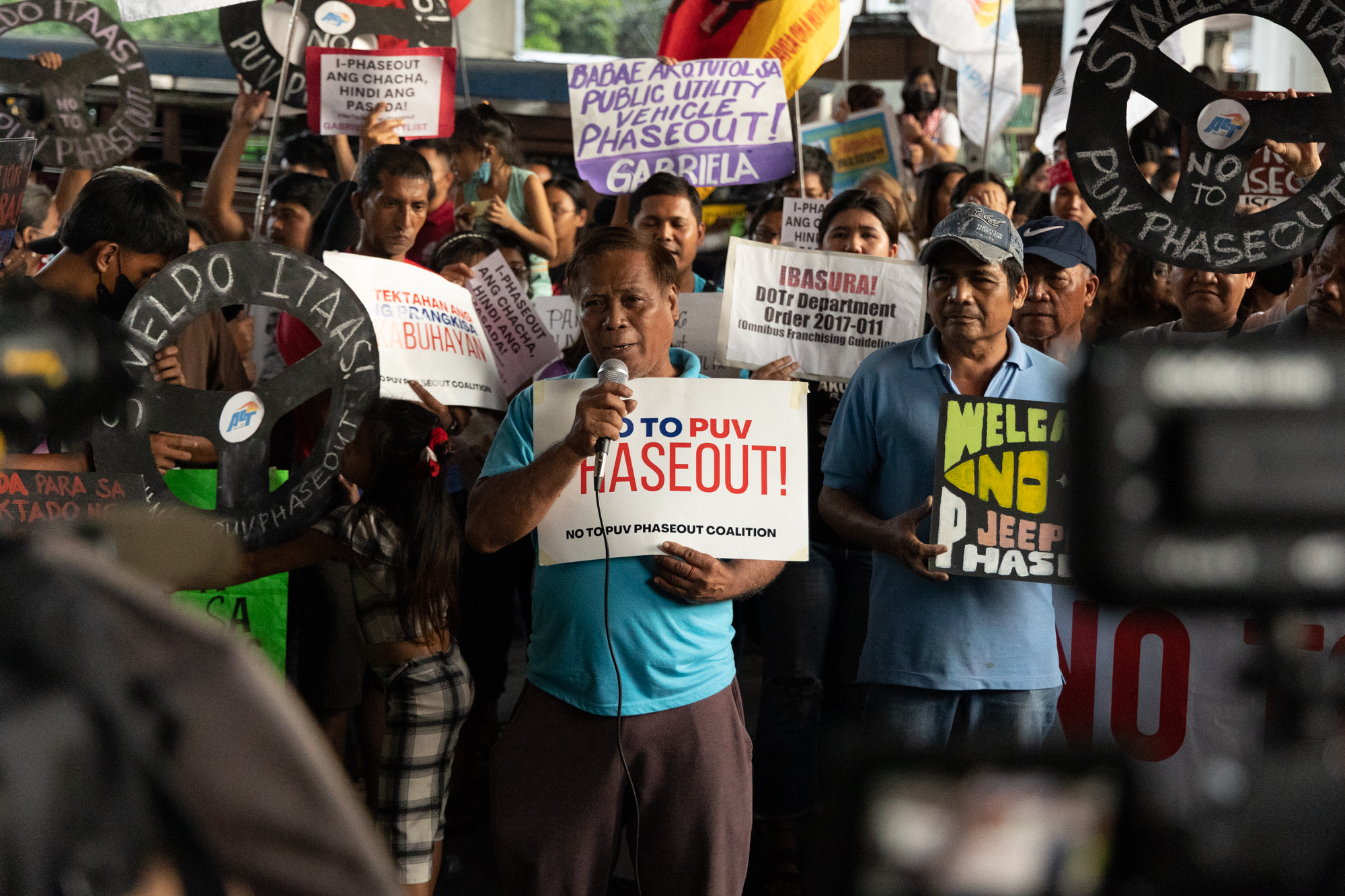 Jeepney drivers, small operators hold transport strike vs. jeepney ...
