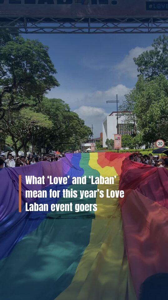 What 'love' and 'laban' mean for the Pride event attendees.